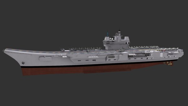 indian INS R11 vikrant aircraft carrier Modelo 3D - TurboSquid 1937315