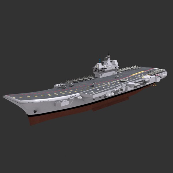 Indian INS R11 vikrant aircraft carrier model - TurboSquid 1937315