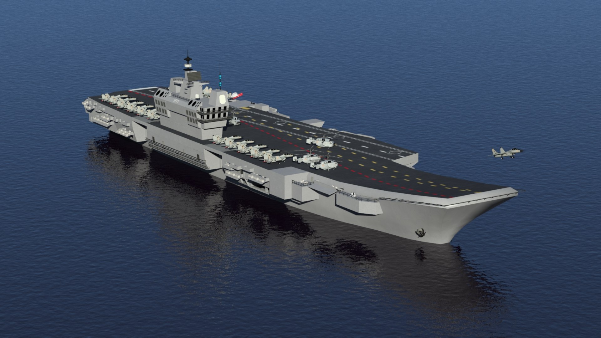Indian INS R11 Vikrant Aircraft Carrier Model - TurboSquid 1937315
