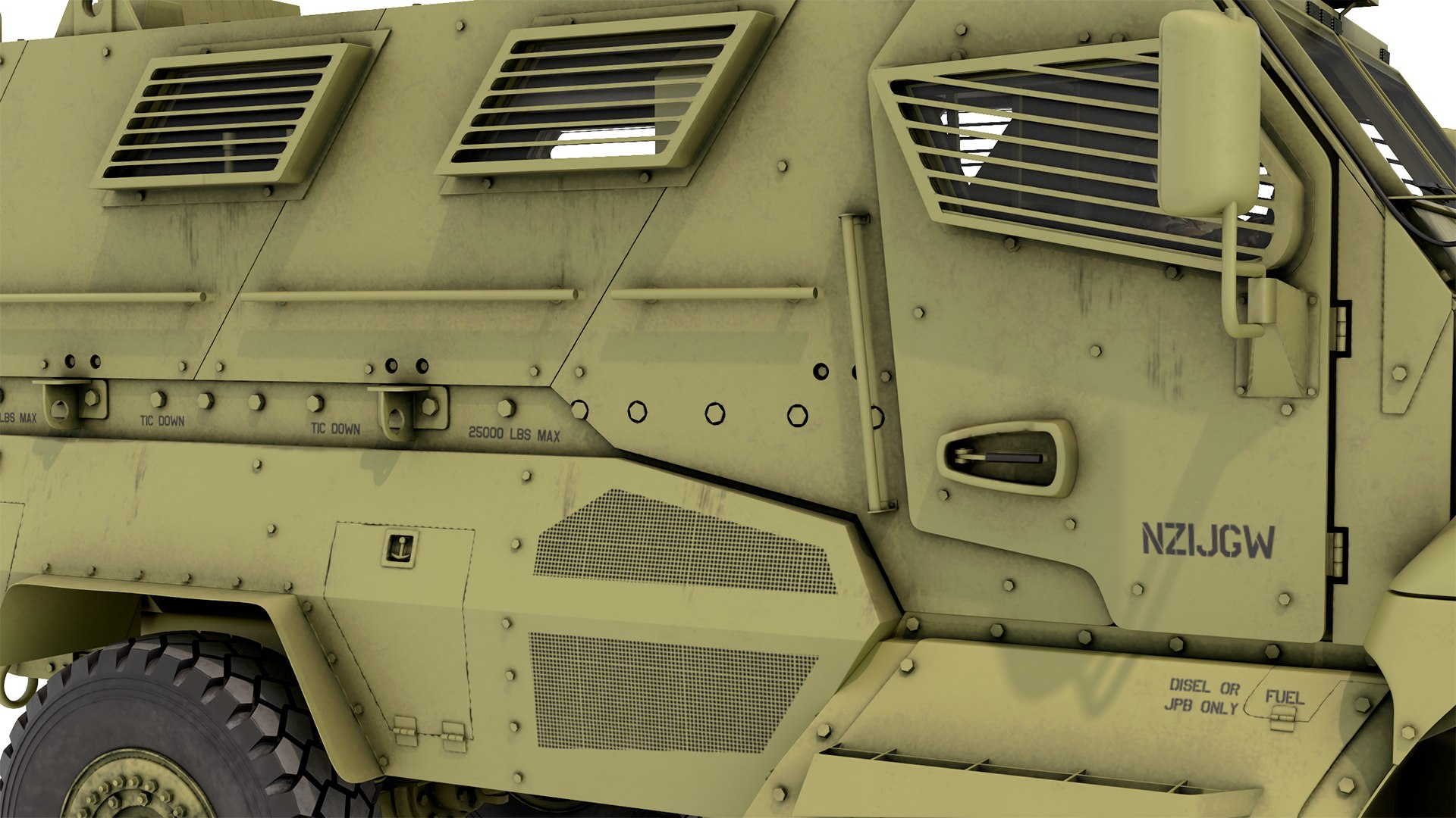 3D Military Armored Vehicle Green With Soldiers - TurboSquid 2284997