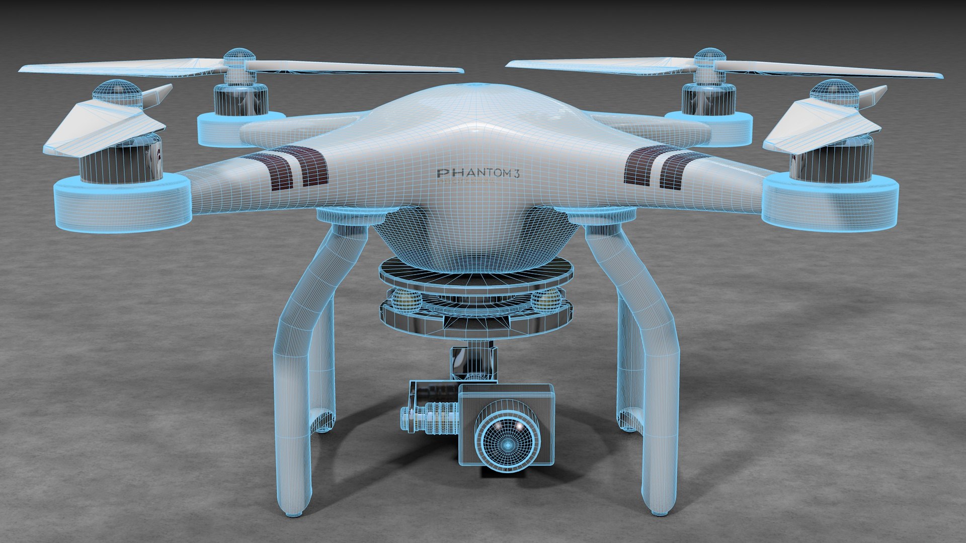 3d Model Dji Phantom 3 Drone