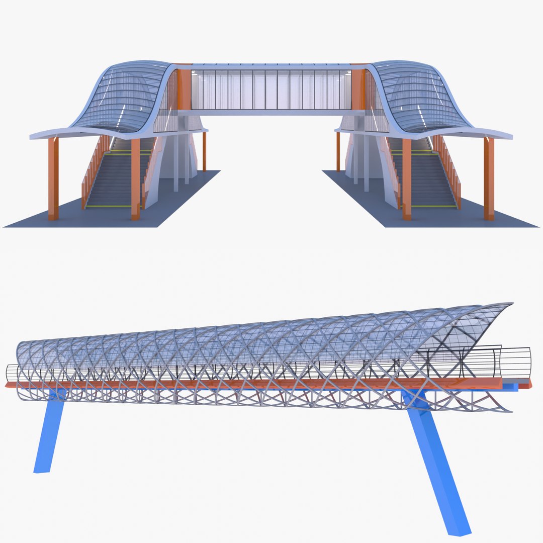 modelo 3d Covered bridges collection - TurboSquid 2036090