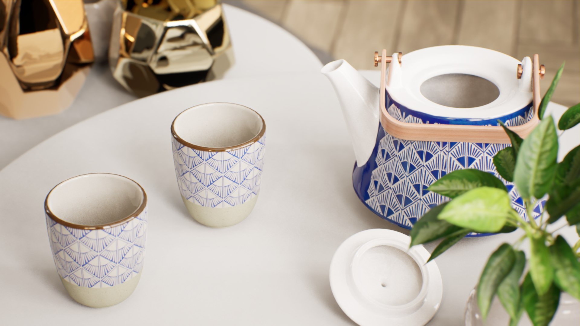 3D Ceramic Asian Tea Set - TurboSquid 2020100