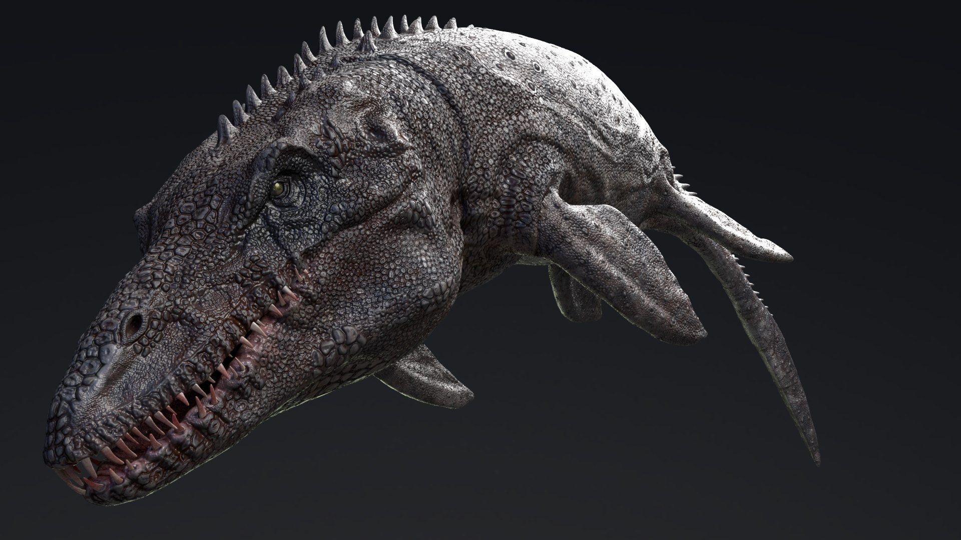 Mosasaurus - Sea Monster Series 4 3D Model - TurboSquid 1787605