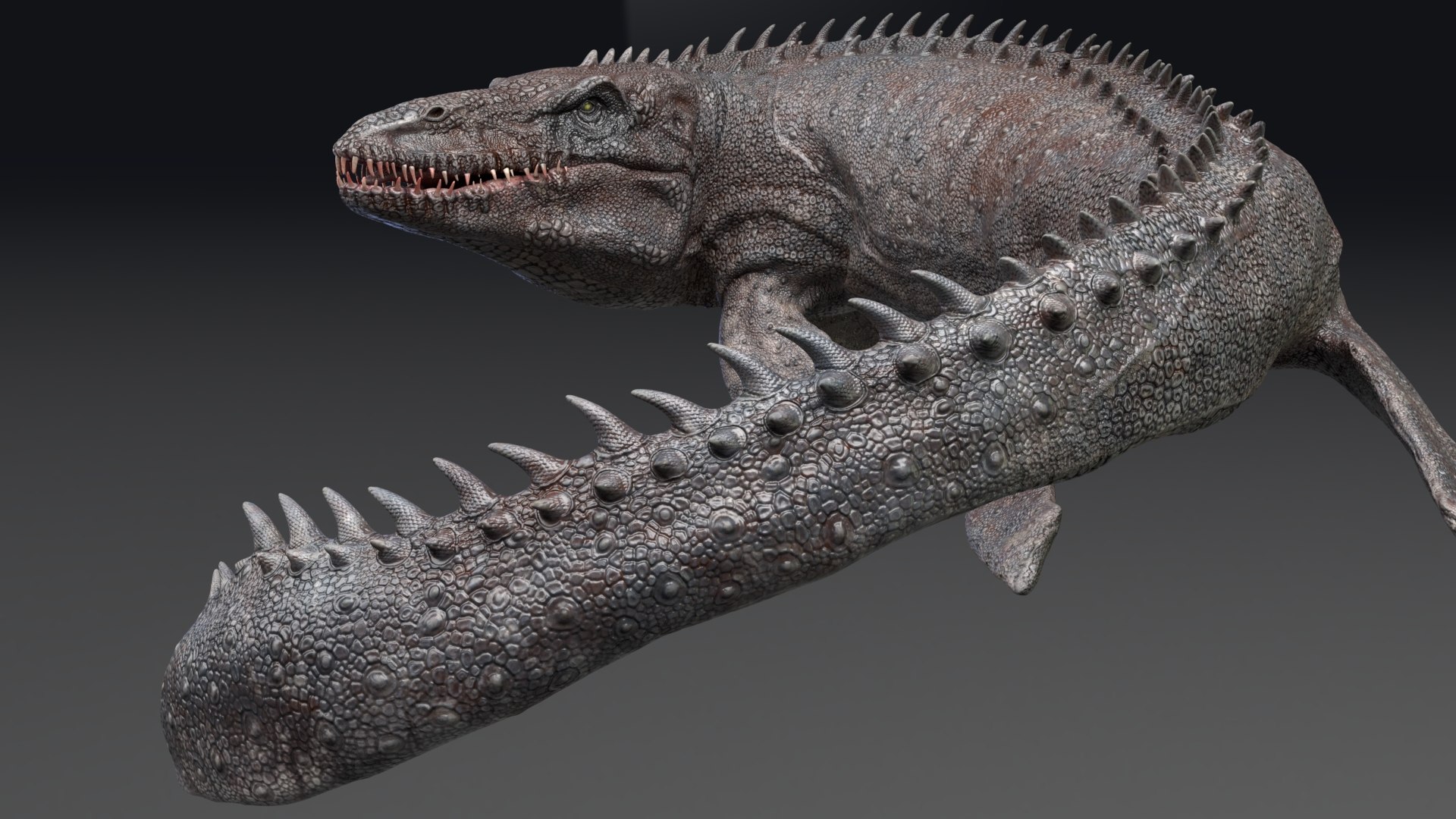 Mosasaurus - Sea Monster Series 4 3D Model - TurboSquid 1787605