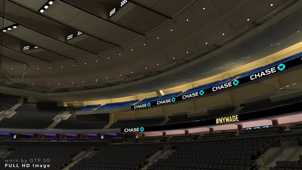 modelo 3d MSG Hockey Arena con público animado - TurboSquid 947446