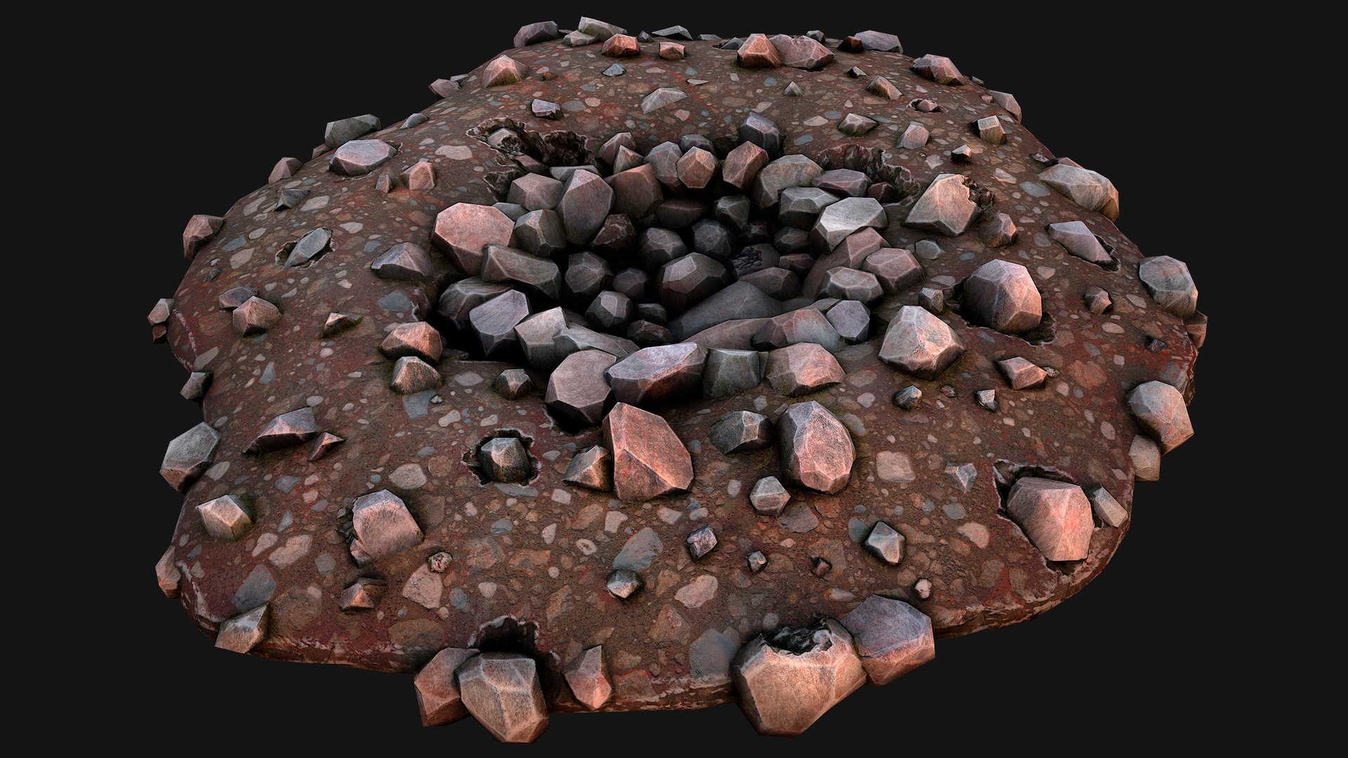 Deposits Rocks Mines Environment Quarry Model - TurboSquid 2347244
