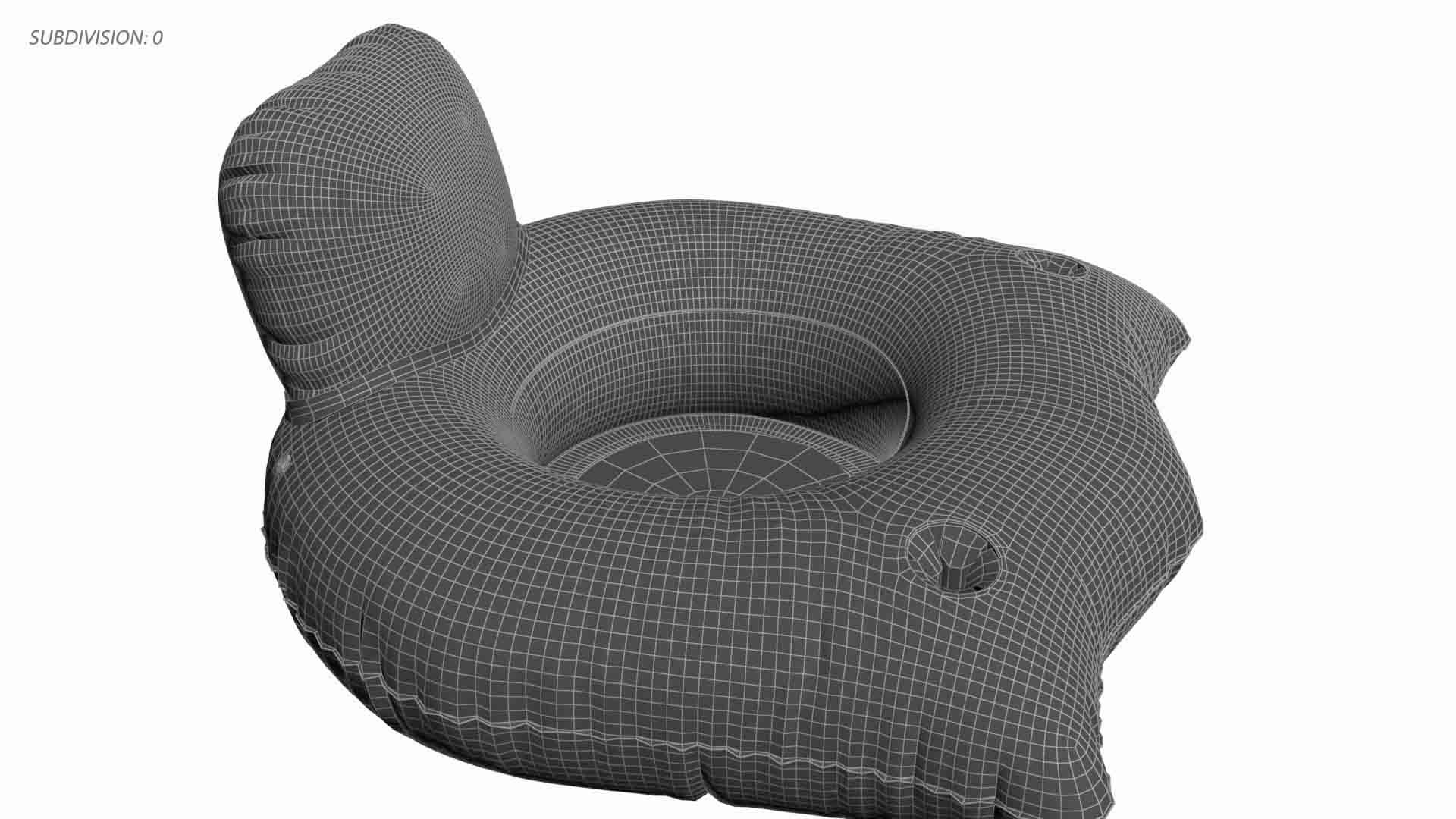3D Inflatable Pool Float Chair Model - TurboSquid 2231344