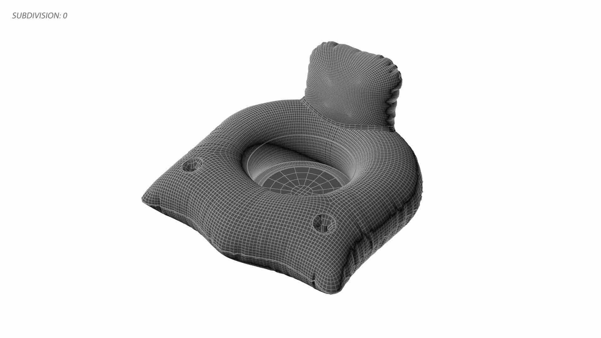3D Inflatable Pool Float Chair Model - TurboSquid 2231344
