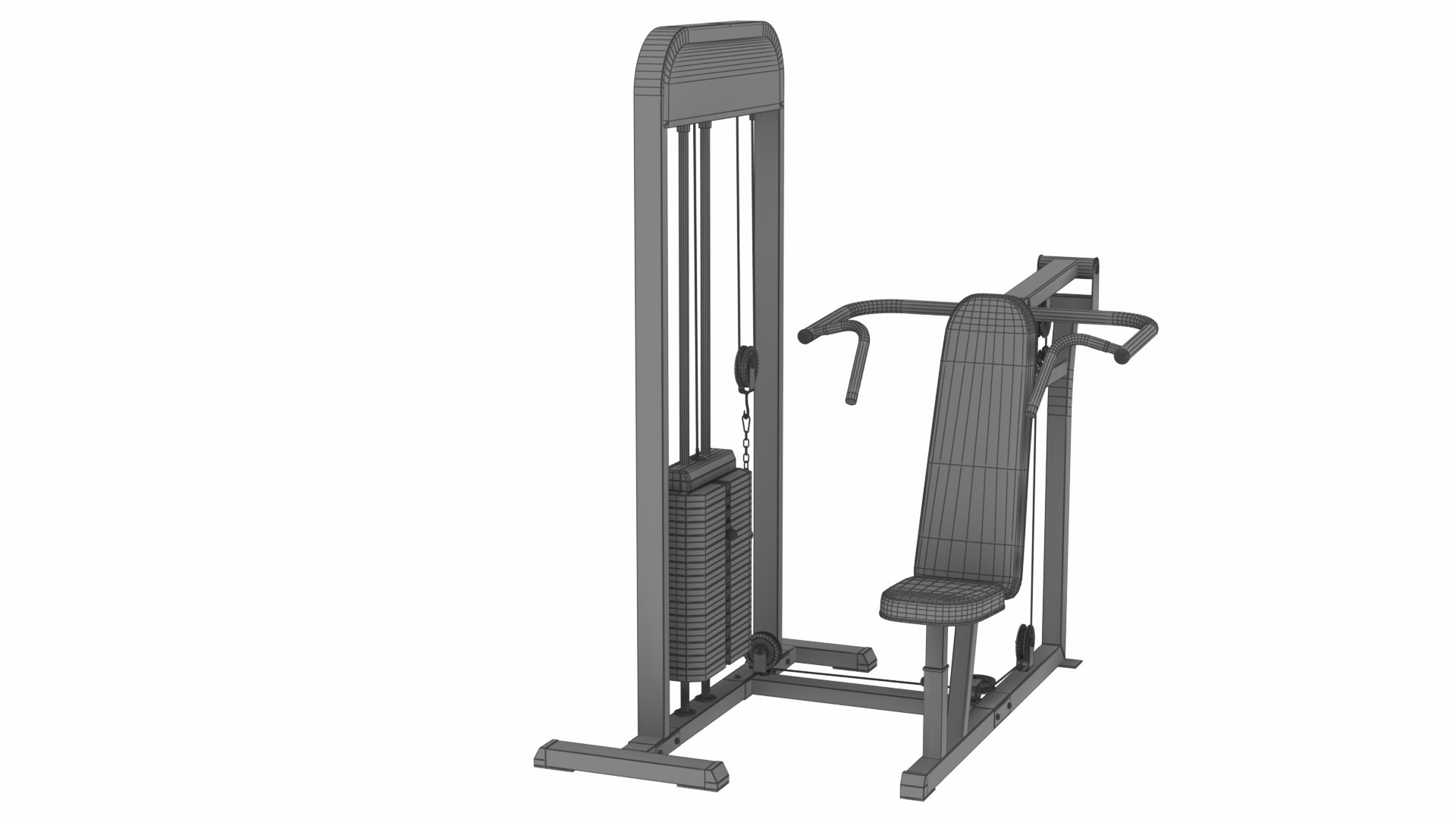 3D GYM Shoulder Press Machine Model - TurboSquid 1930292