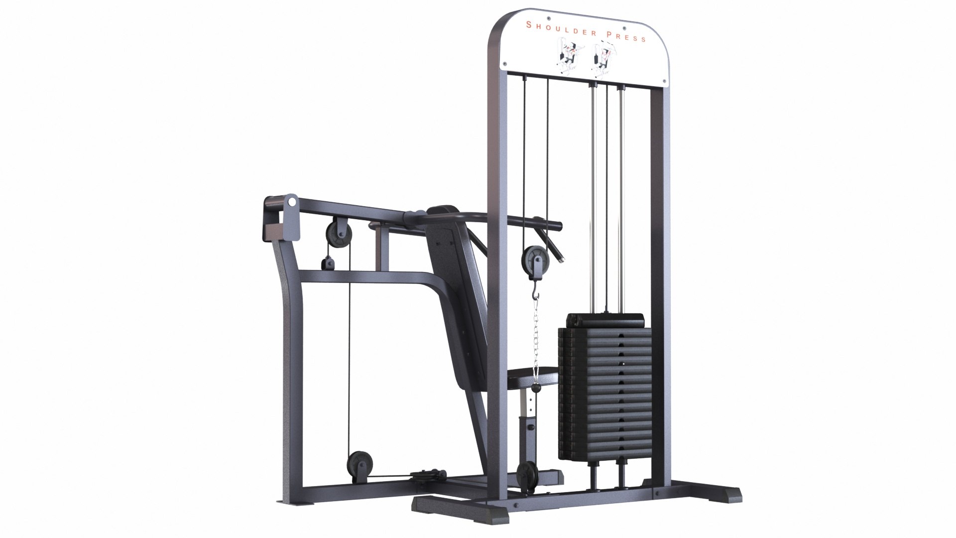 3D GYM Shoulder Press Machine Model - TurboSquid 1930292