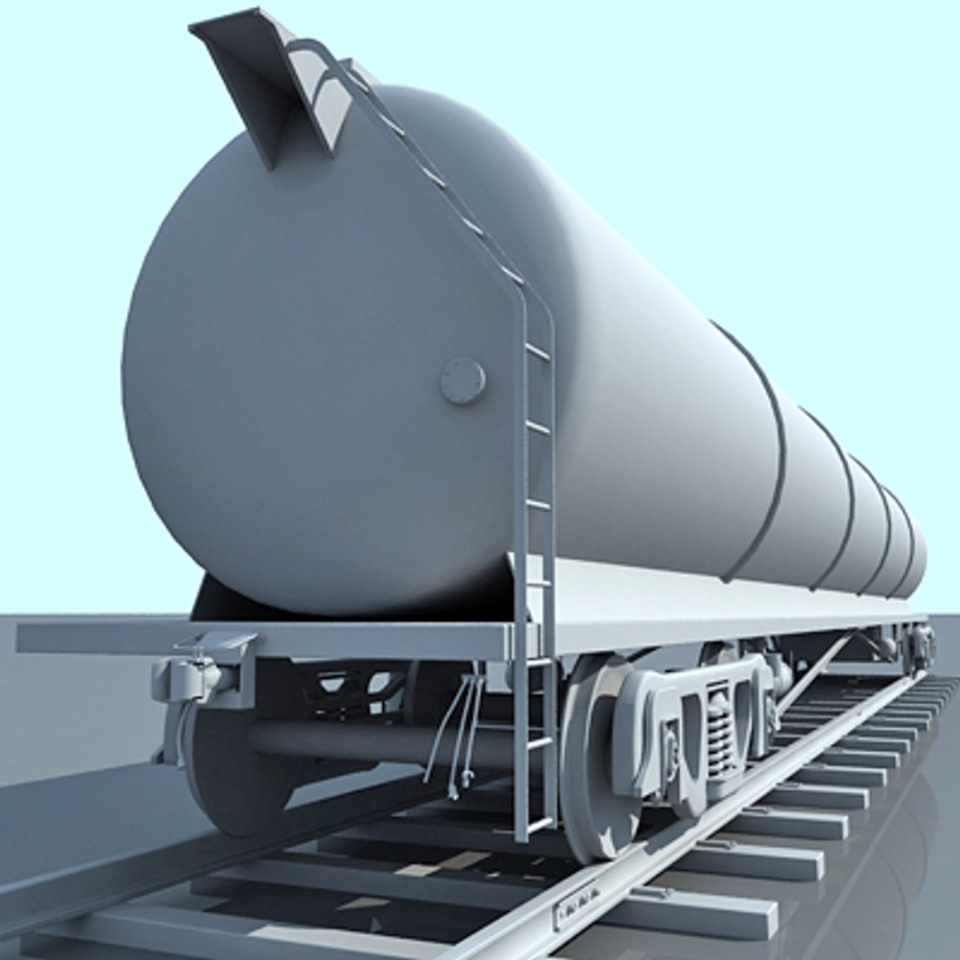 3d train tanker car