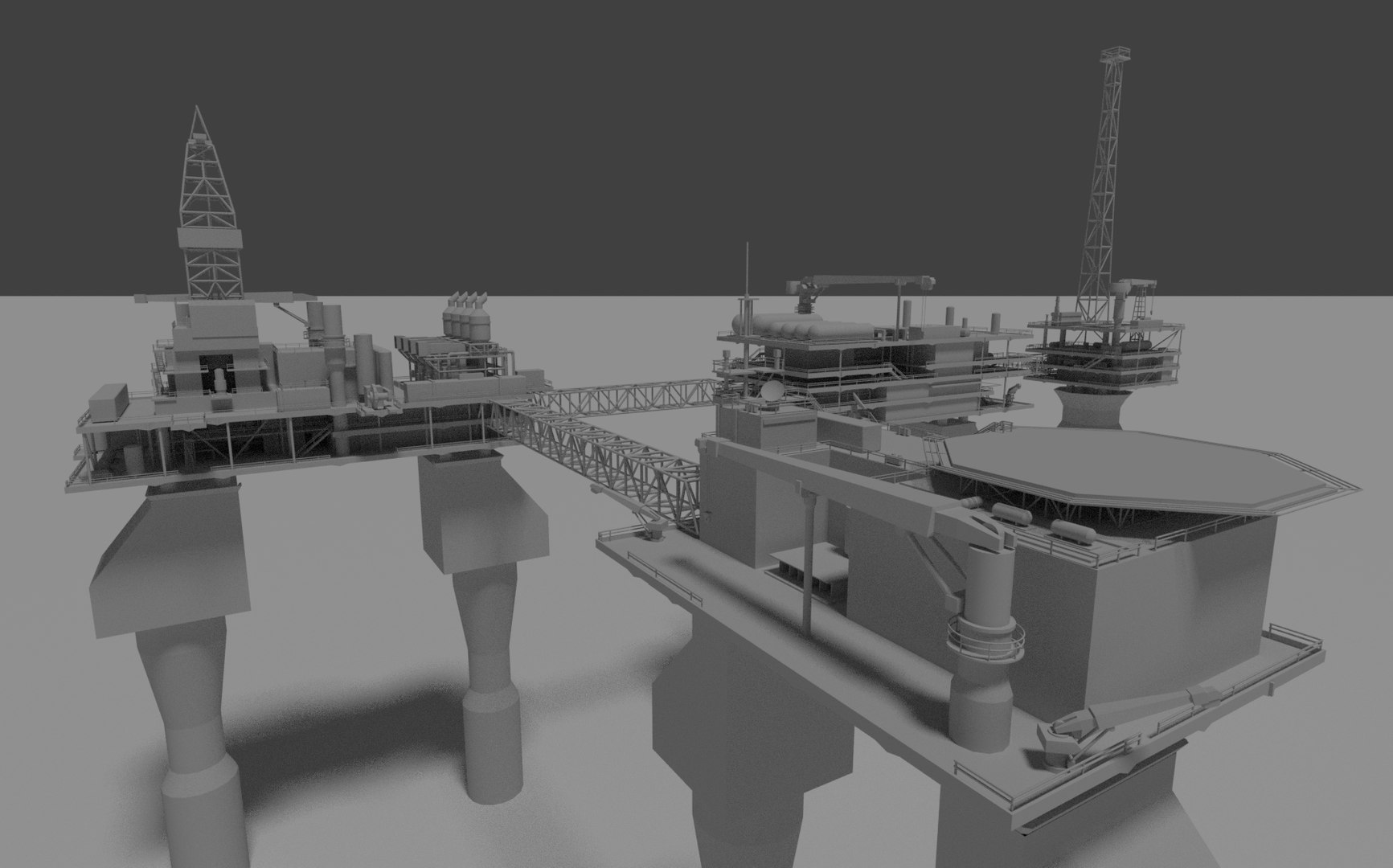 Water Oil Platform 3D - TurboSquid 1235939
