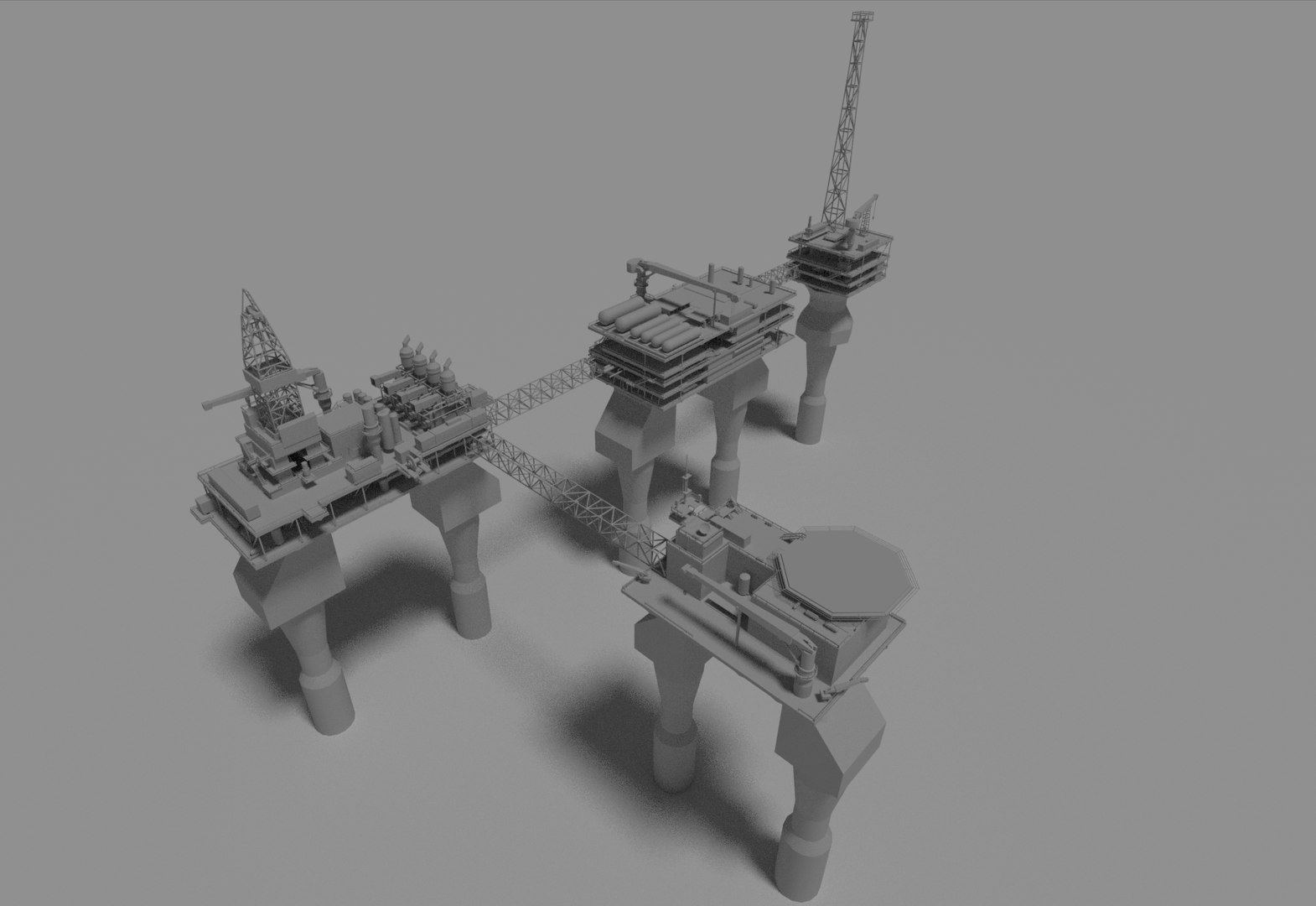 Water Oil Platform 3D - TurboSquid 1235939