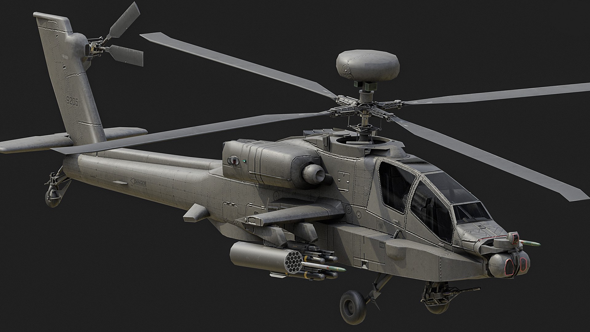 Apache Ah64d 3D Model - TurboSquid 1707957