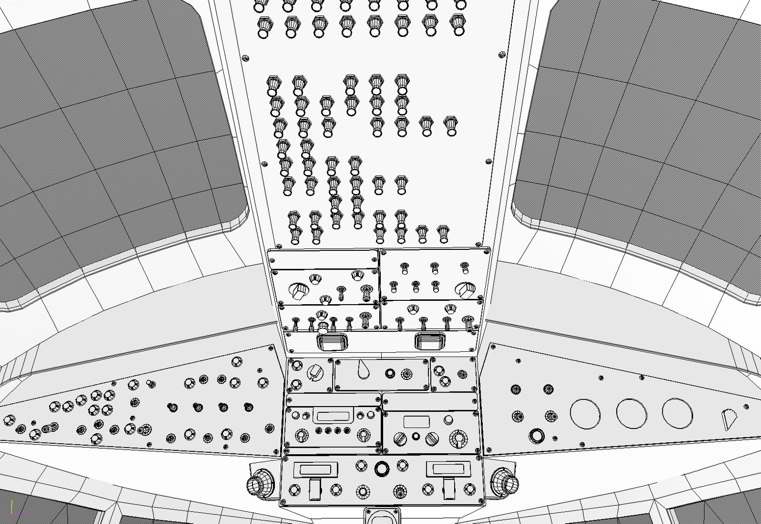 3d model e-2c hawkeye cockpit e-2