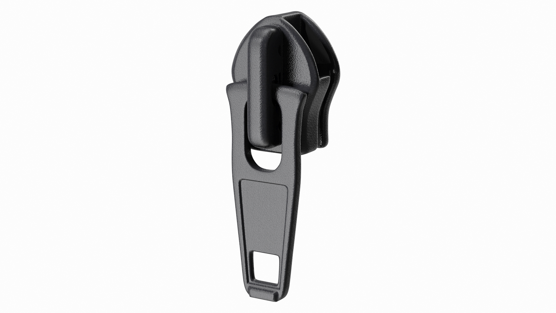 Coil Zipper Slider Black 3D Model - TurboSquid 1821344