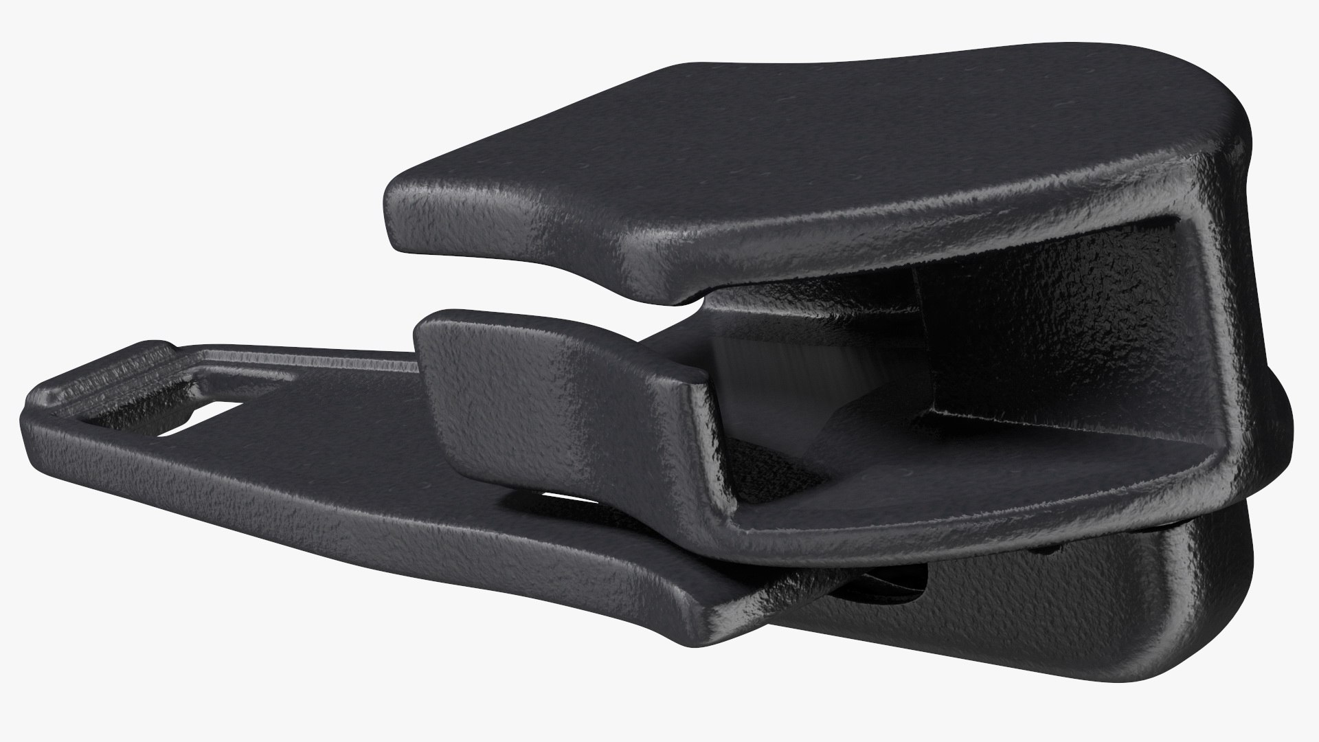 Coil Zipper Slider Black 3D Model - TurboSquid 1821344