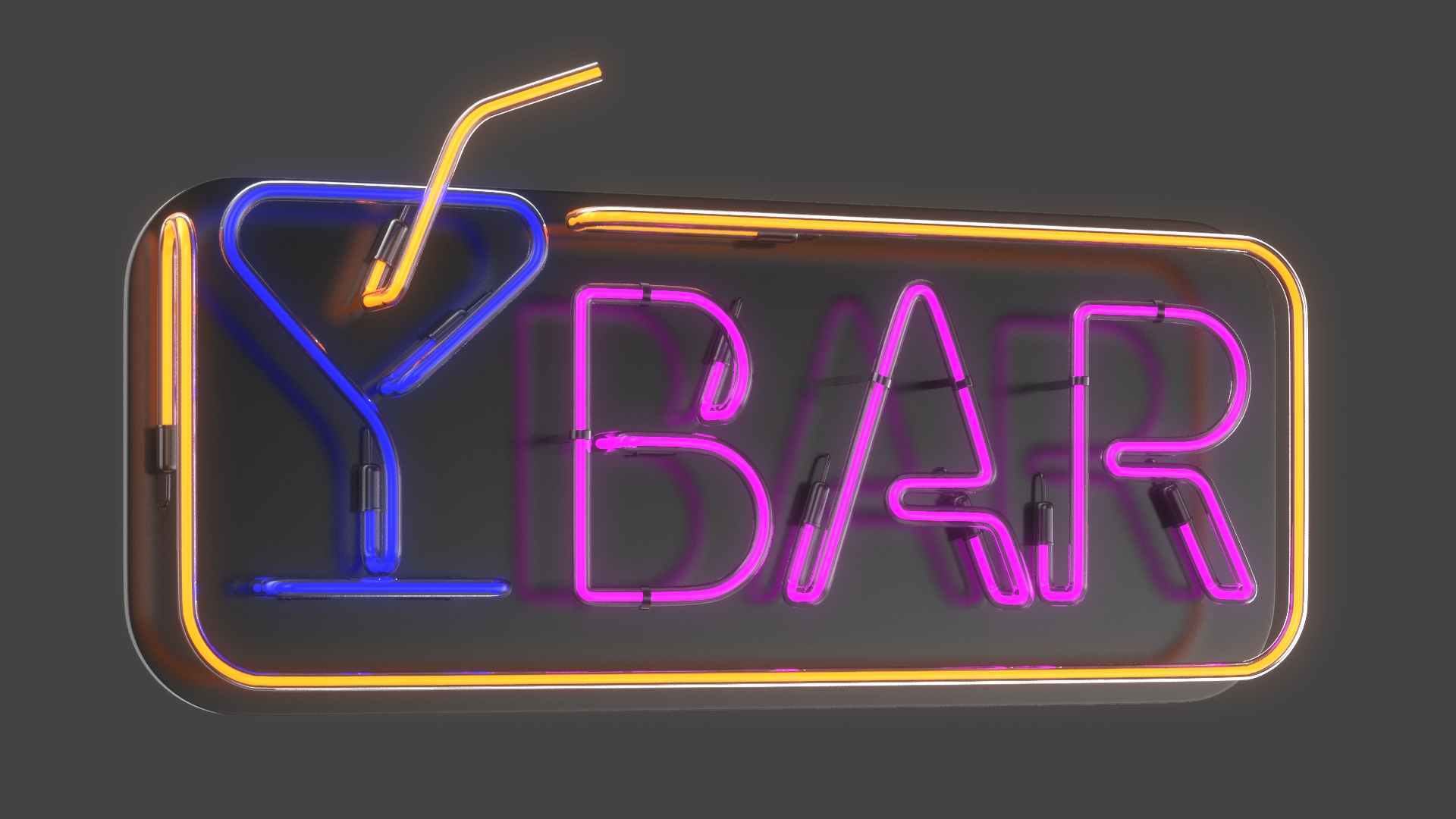 Two Detailed Neon Signs 3D Model - TurboSquid 2078871