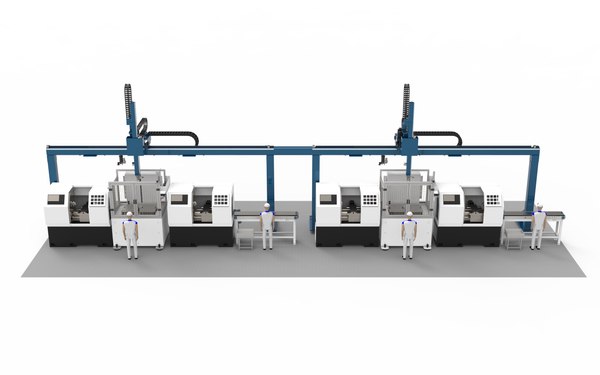 modelo 3d Truss Robot Carga y Descarga Automática Taller CNC - TurboSquid 1868075