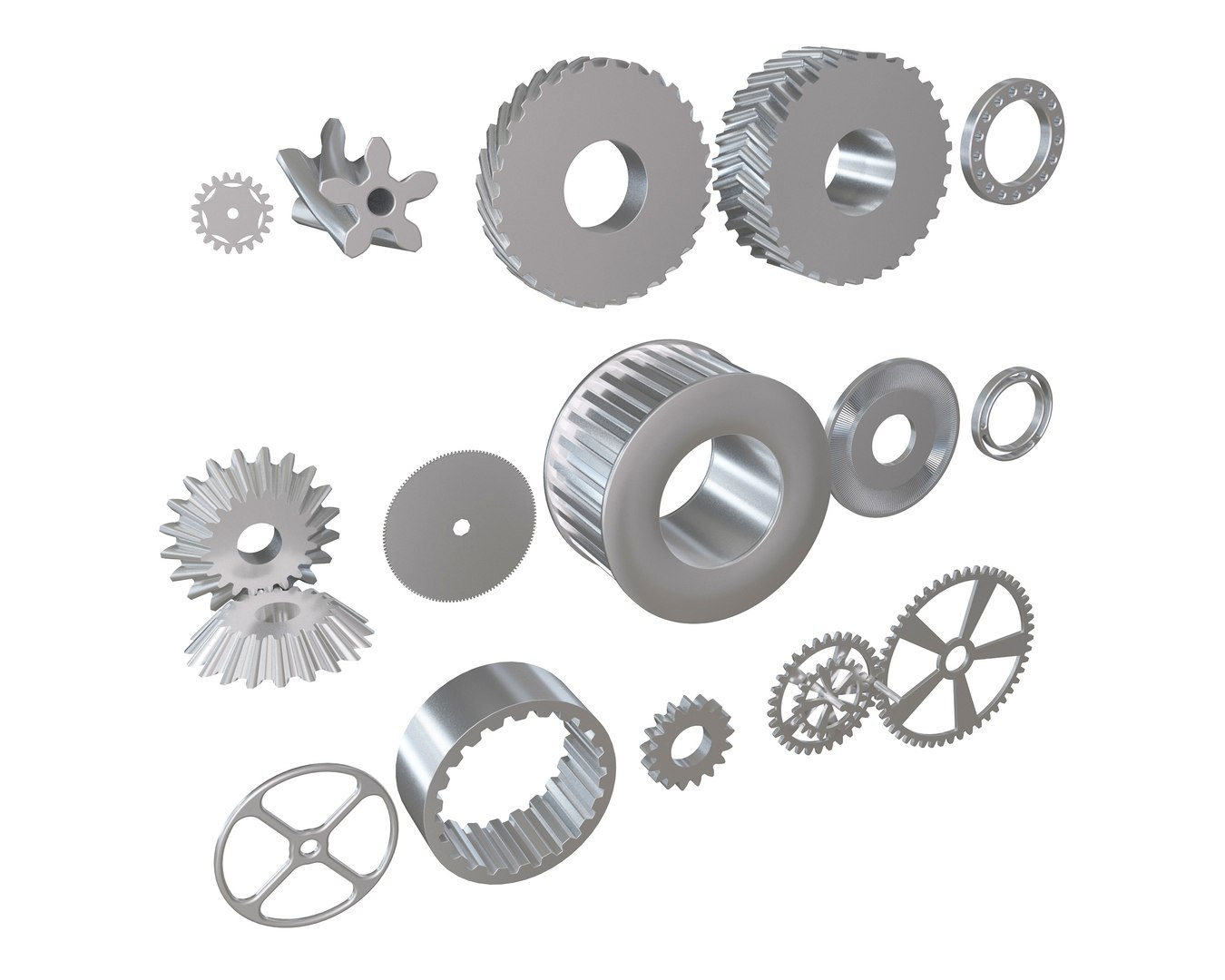 Cogwheel Objects Clutches Gears 3D Model - TurboSquid 2171305