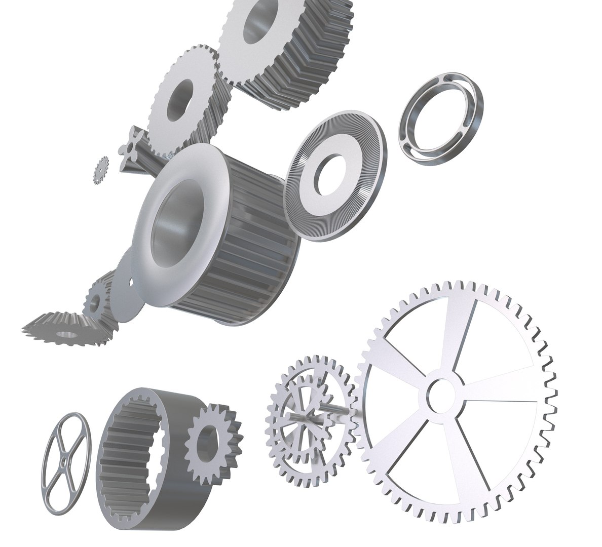 Cogwheel Objects Clutches Gears 3D Model - TurboSquid 2171305