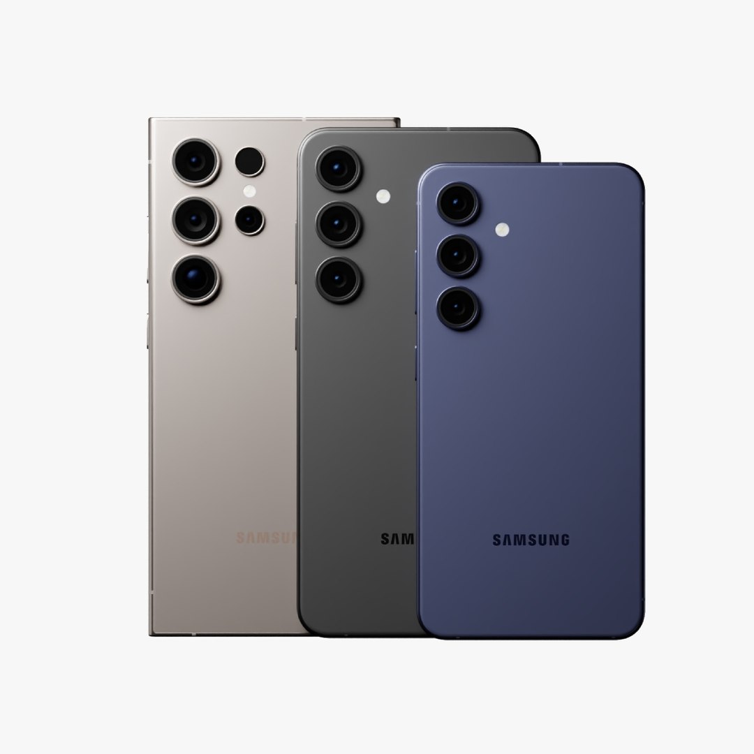 Samsung Galaxy S24 All Models in Official Colors 3D model - TurboSquid ...