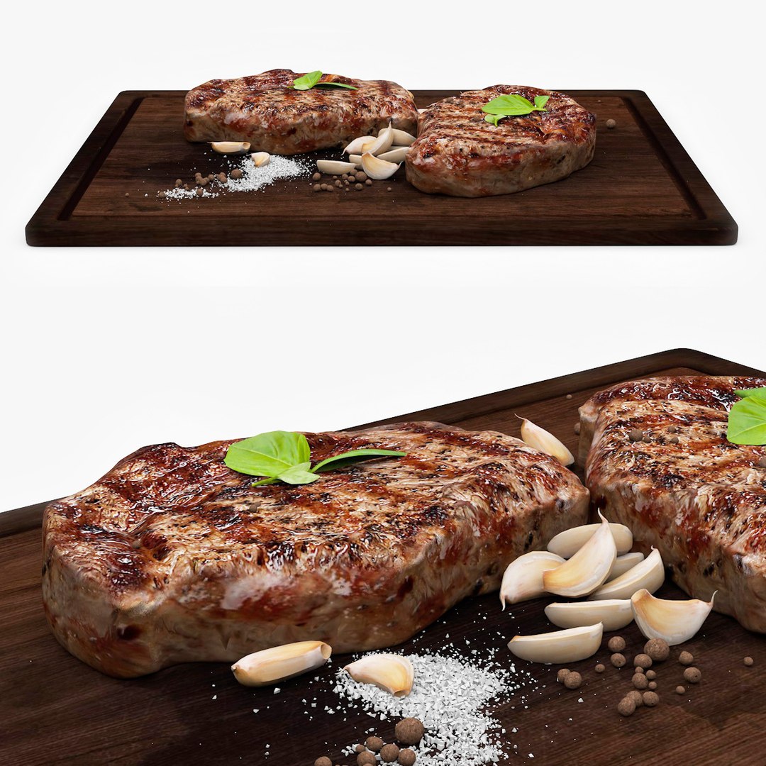 3D Grilled Steak Model - TurboSquid 2146238