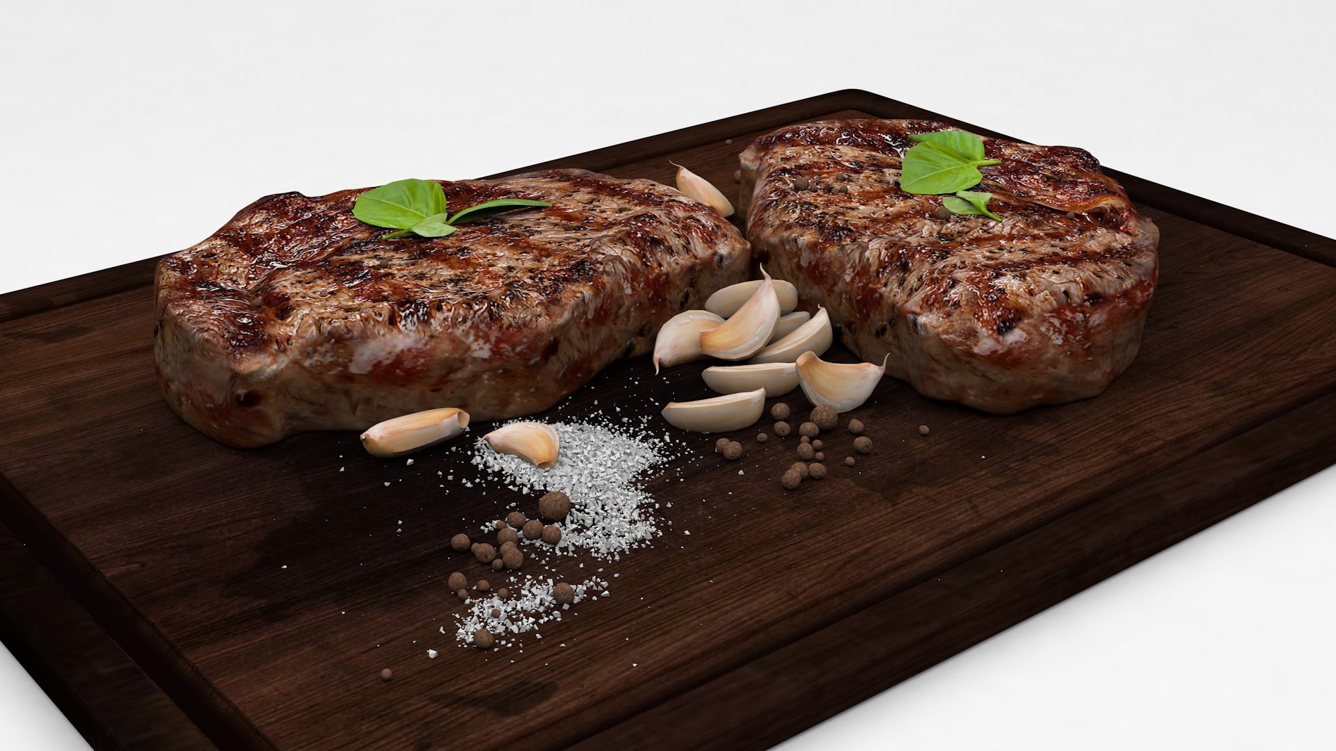 3D Grilled Steak Model - TurboSquid 2146238