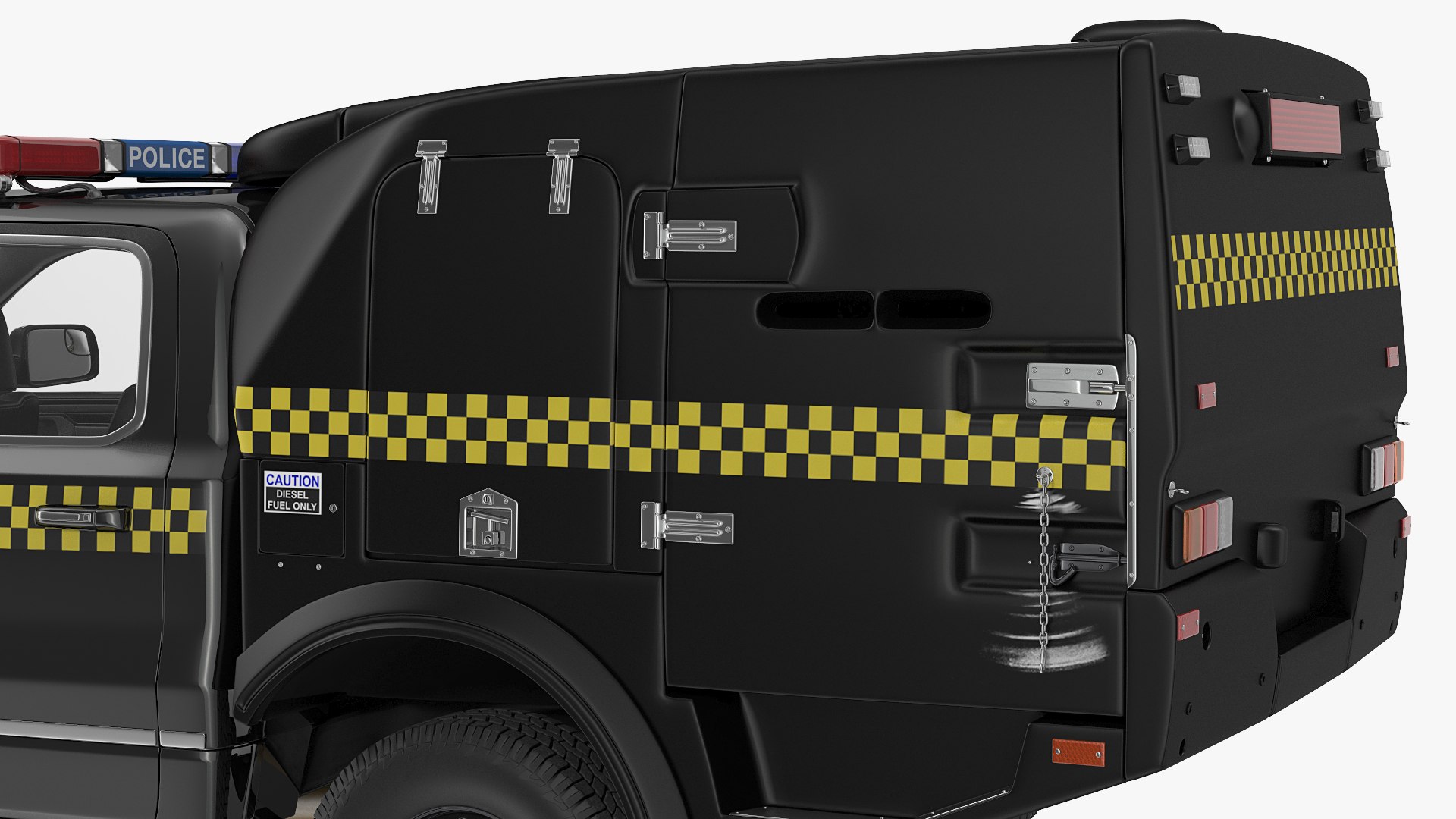 3D prisoner transport vehicle rigged - TurboSquid 1641642