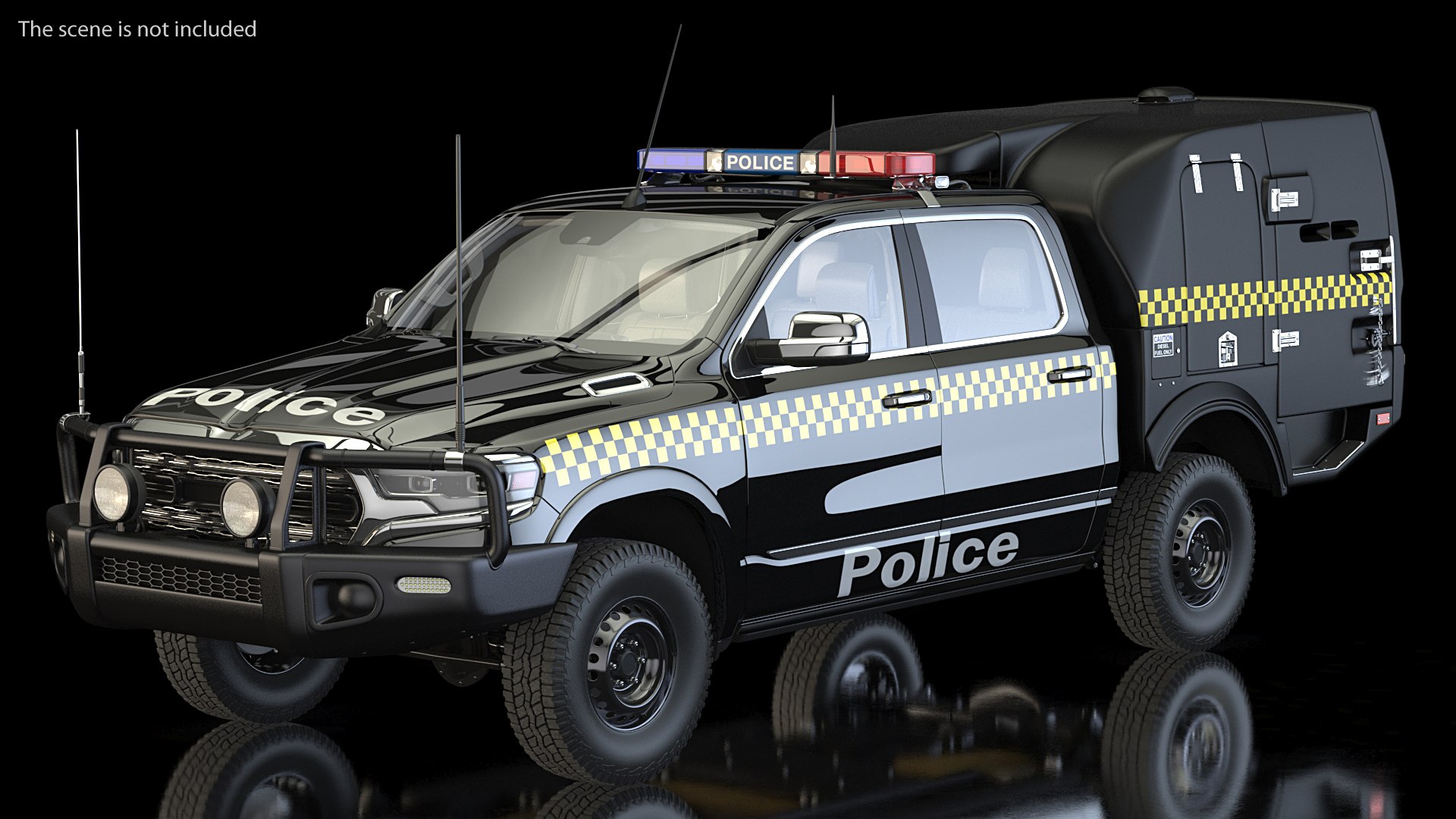 3D Prisoner Transport Vehicle Rigged - TurboSquid 1641642
