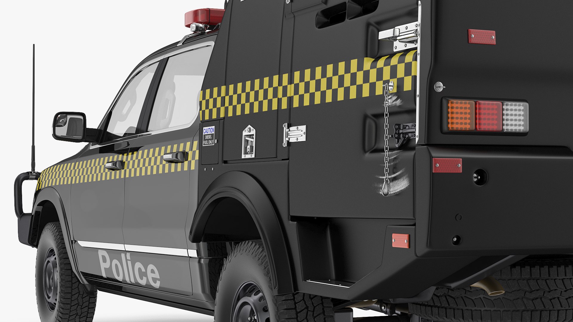 3D prisoner transport vehicle rigged - TurboSquid 1641642