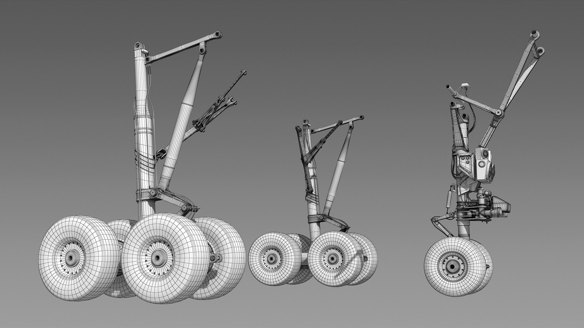 Boeing 757 Landing Gears 3D Model - TurboSquid 2183162