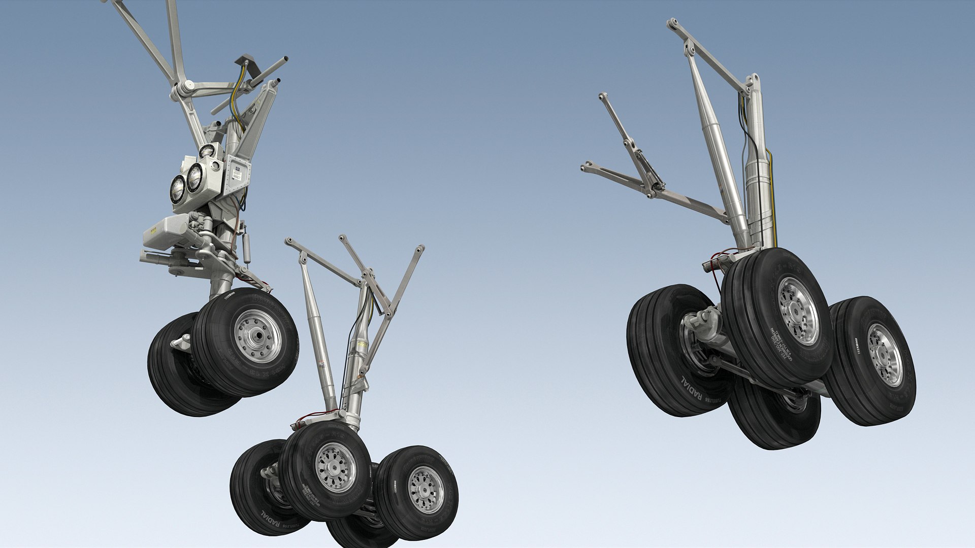 Boeing 757 Landing Gears 3D Model - TurboSquid 2183162