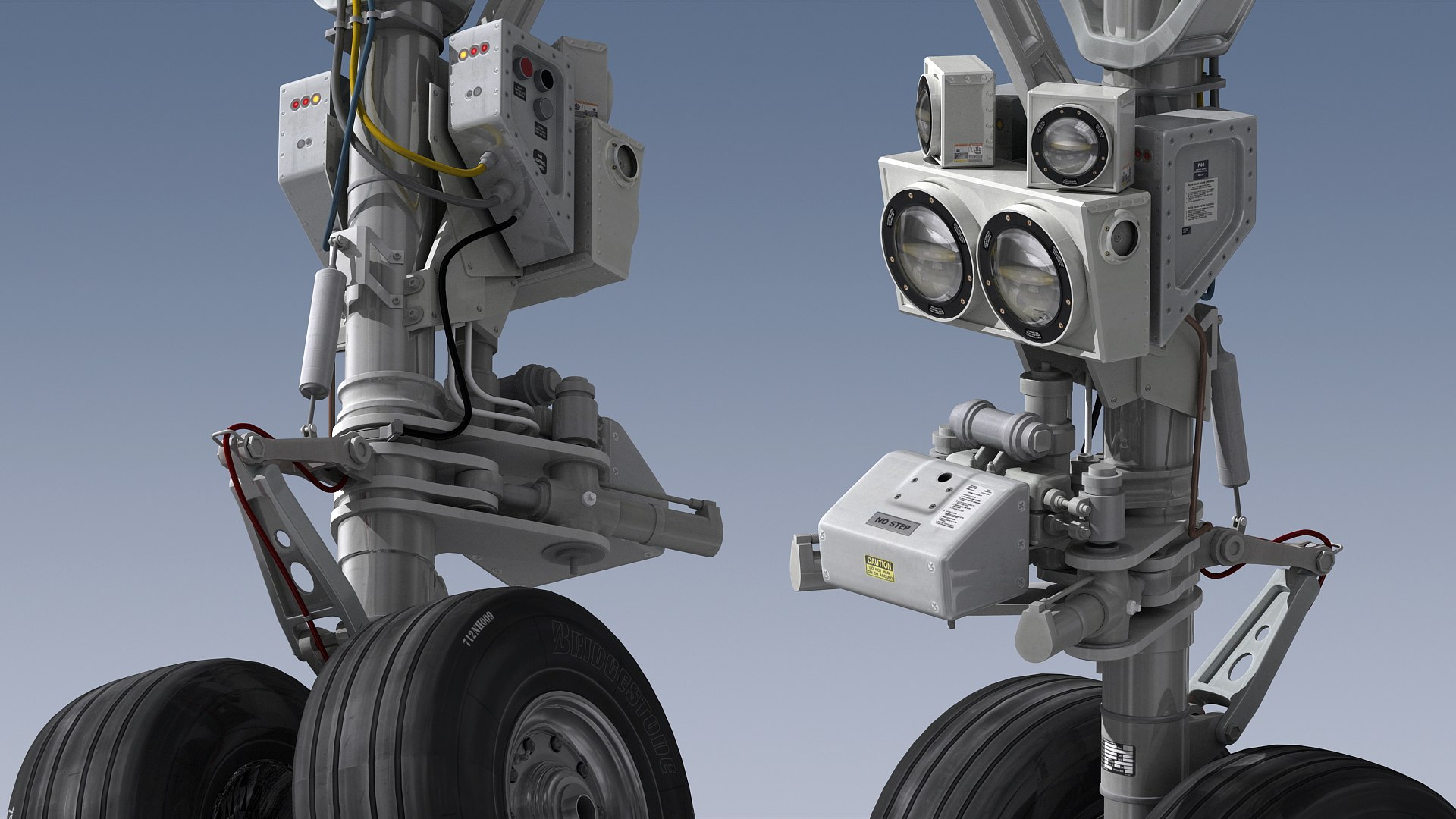 Boeing 757 Landing Gears 3D Model - TurboSquid 2183162