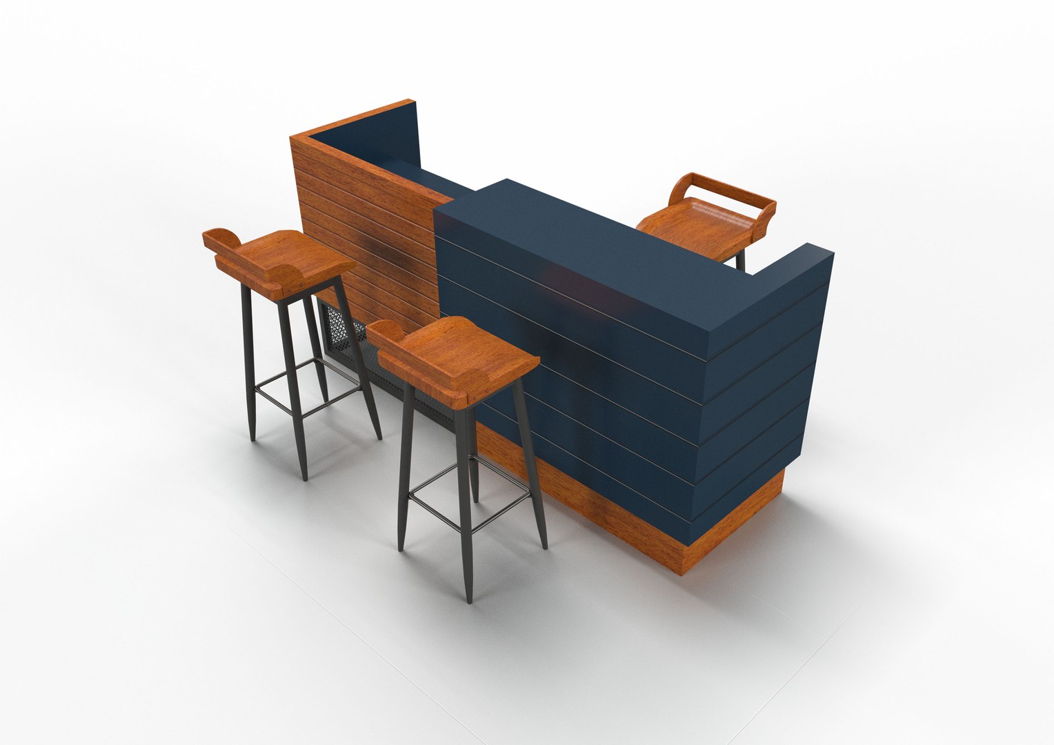 Bar Desk 3D Model - TurboSquid 1616704