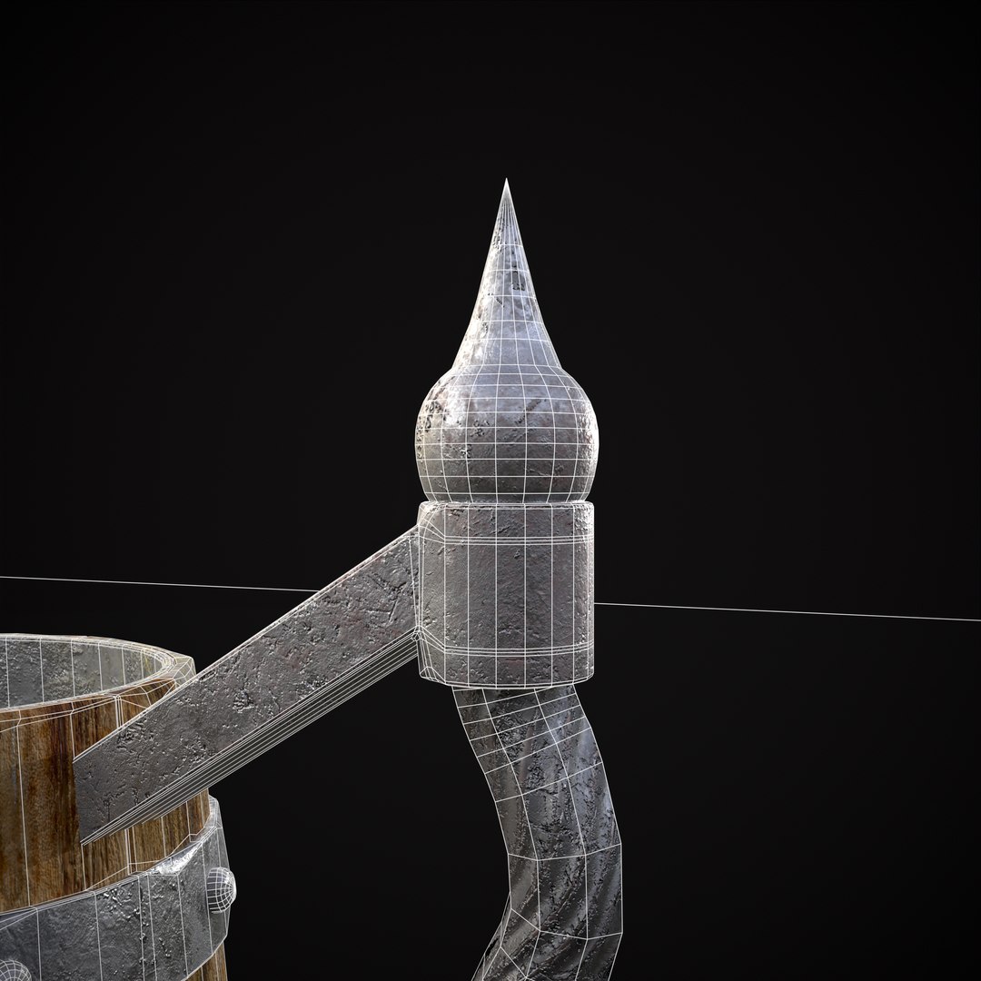 Wood Steel Medieval Mug model - TurboSquid 2055219