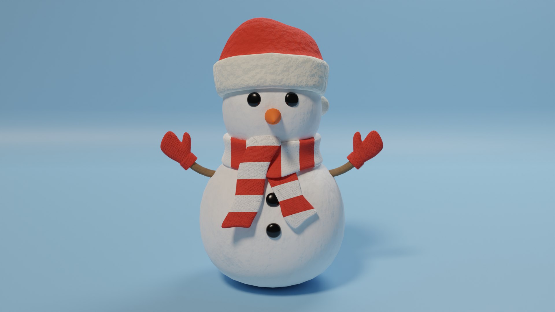 Stylized Snowman 3D Model - TurboSquid 2148504