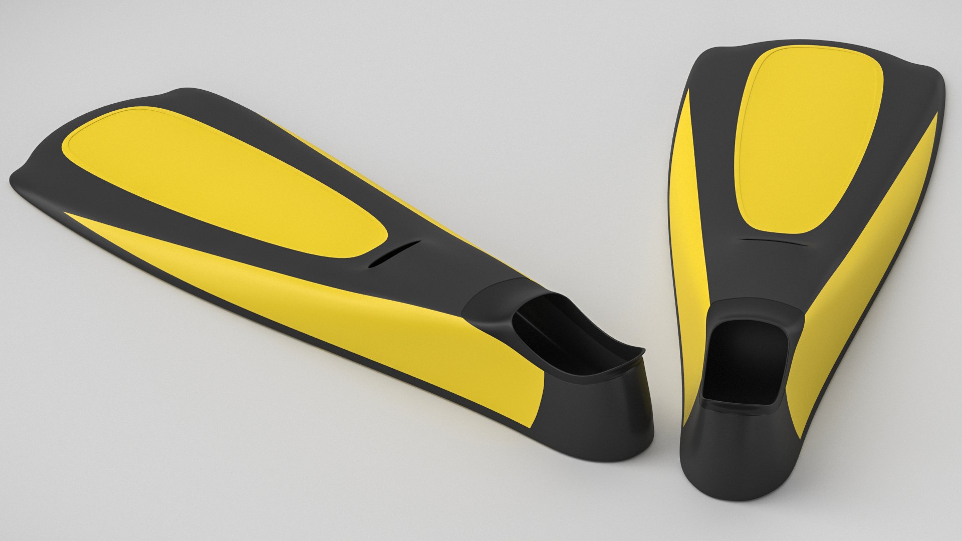 3D Dive Flippers 02 - TurboSquid 1917891