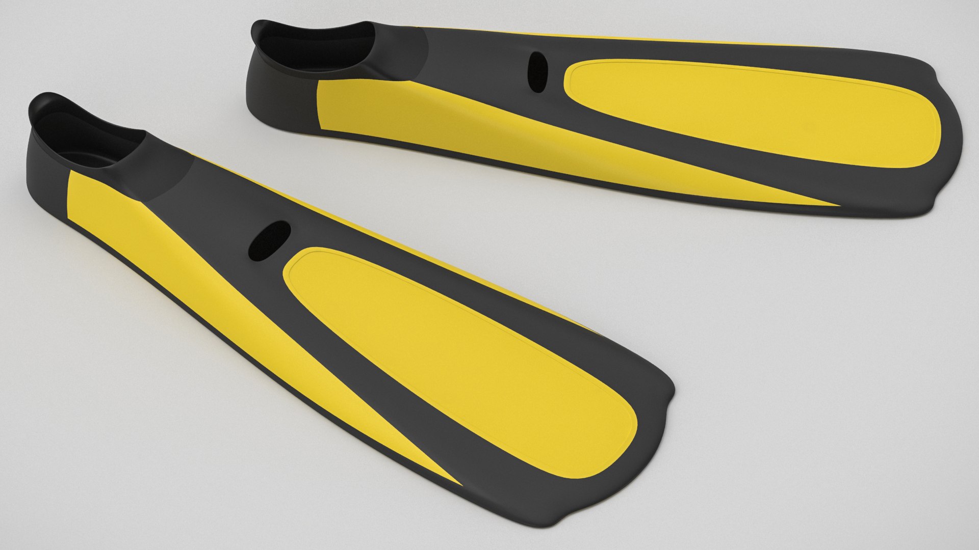 3D Dive Flippers 02 - TurboSquid 1917891