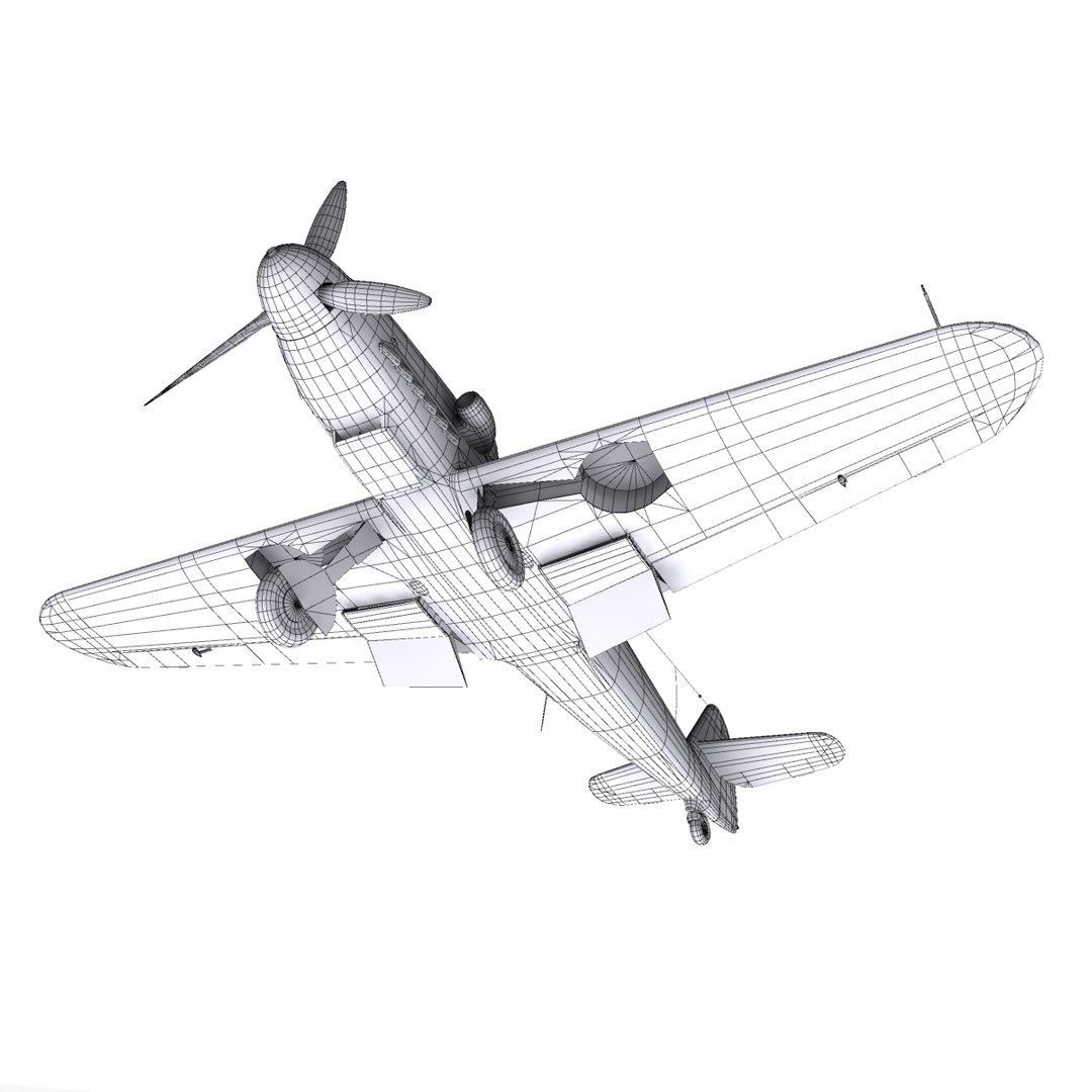 German Fighter Swiss 3d Model
