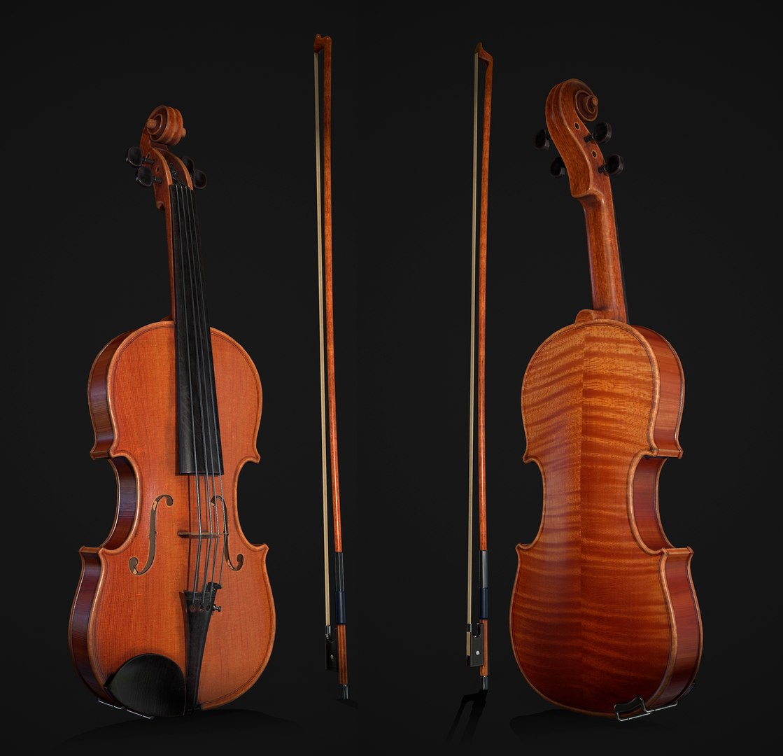 Violin Low Poly 3D - TurboSquid 1892805