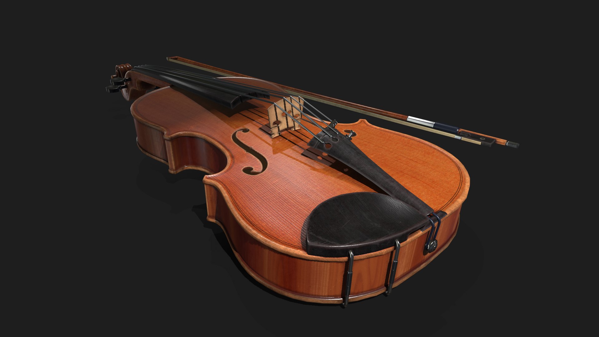 Violin Low Poly 3D - TurboSquid 1892805