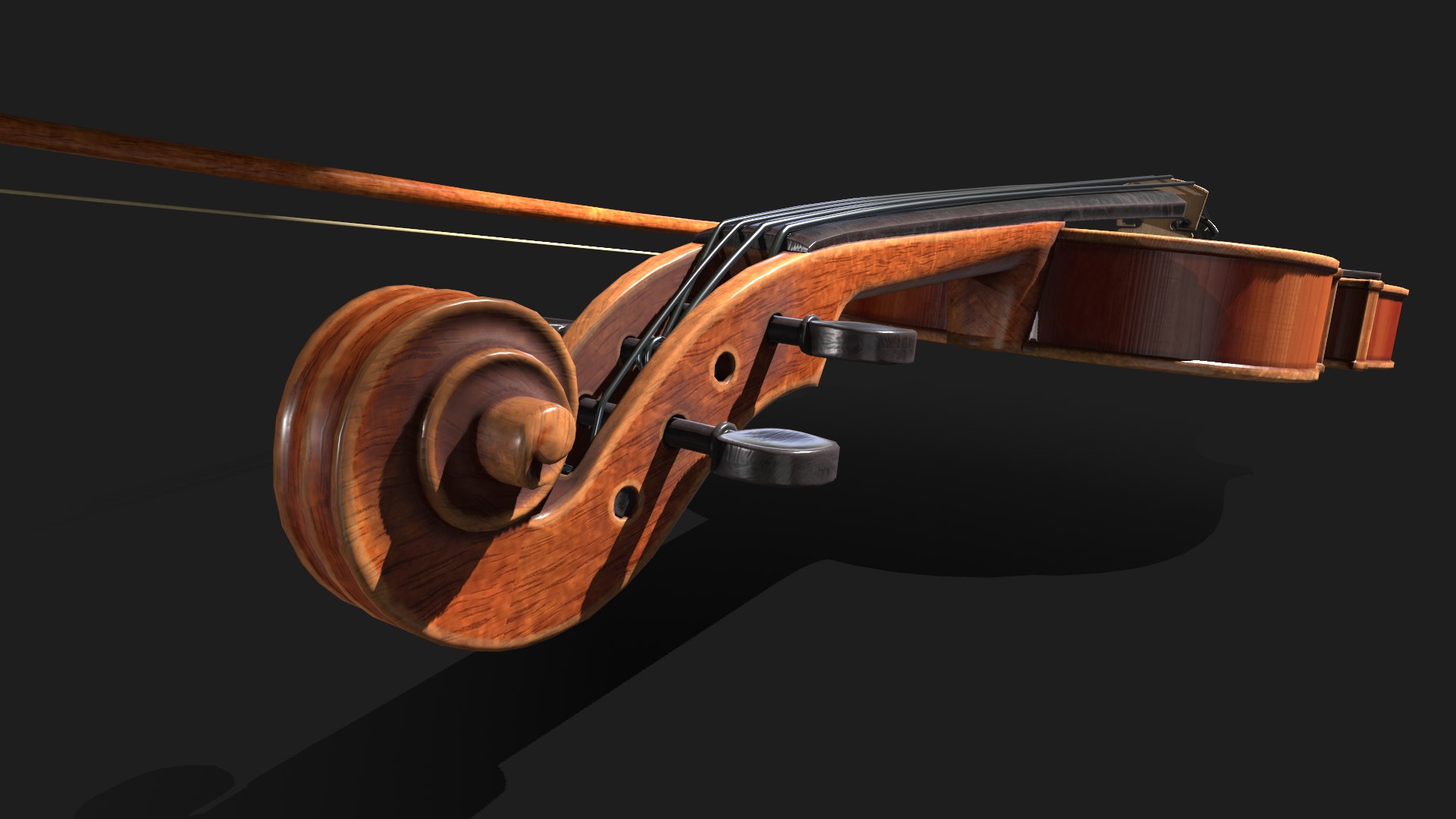 Violin Low Poly 3D - TurboSquid 1892805