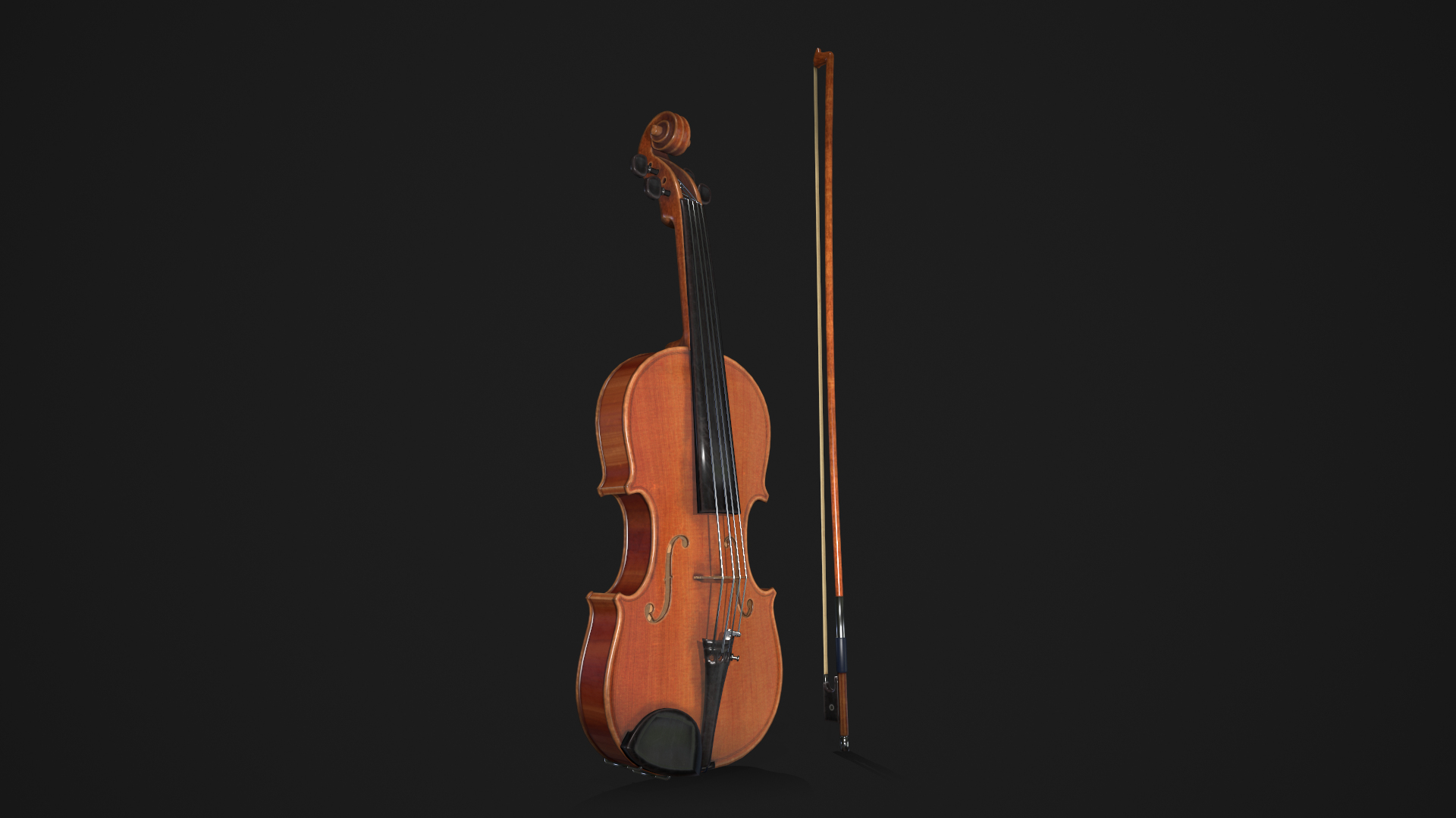 Violin low poly 3D - TurboSquid 1892805