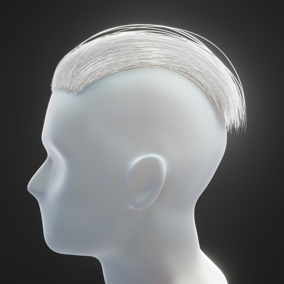 3D Female Hairstyle RealTime 3 Low Poly Model - TurboSquid 1934379