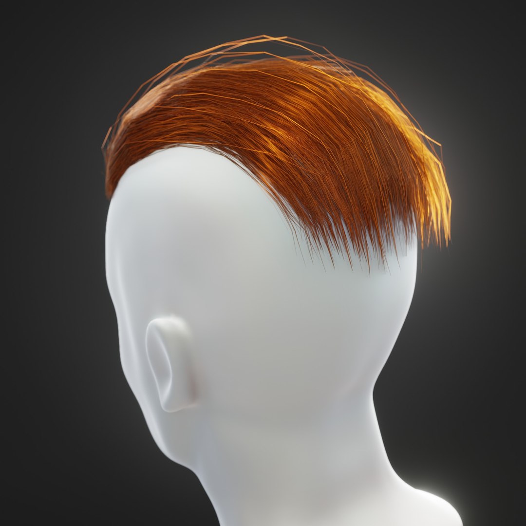 3D Female Hairstyle RealTime 3 Low Poly Model - TurboSquid 1934379