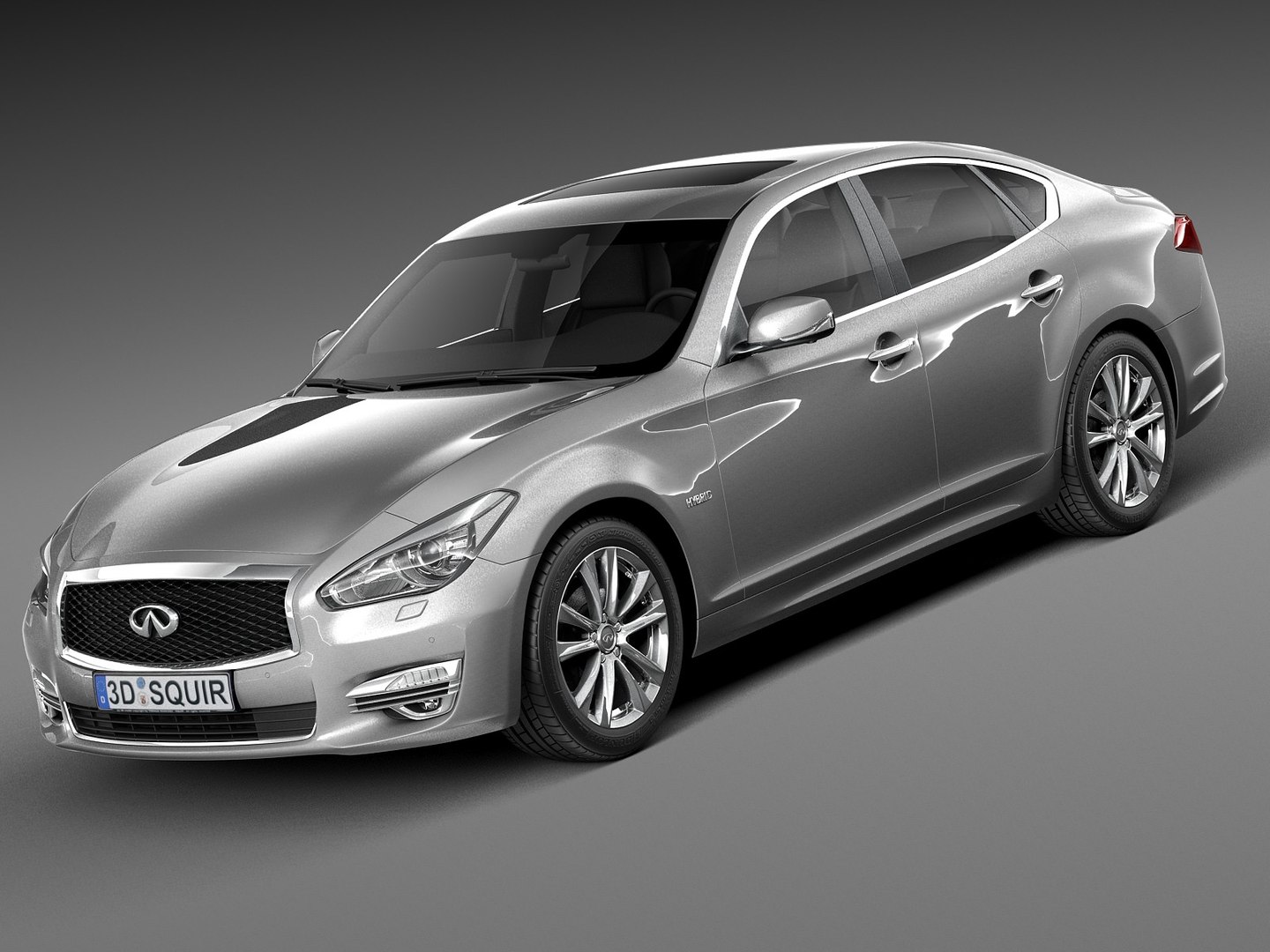 3d Model 2015 Infiniti Q70