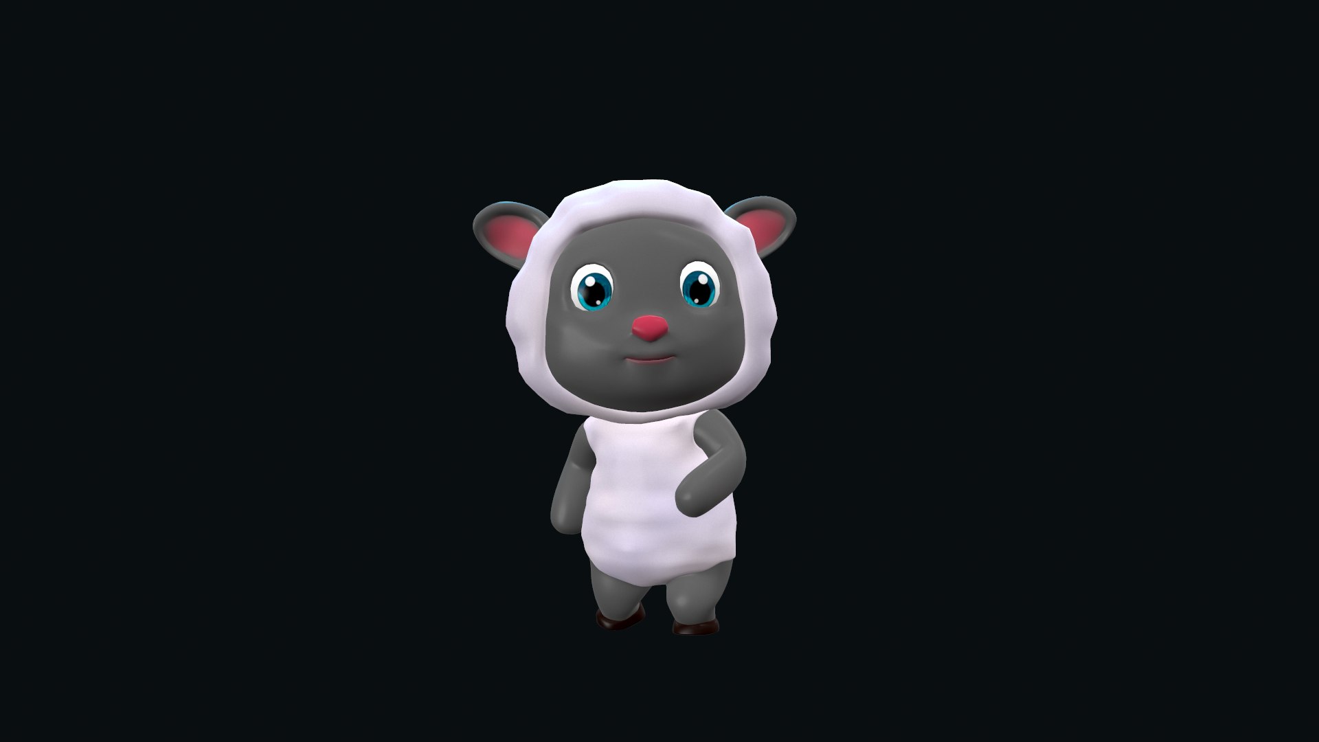 3D Model Cartoon Sheep Animated - TurboSquid 2014225