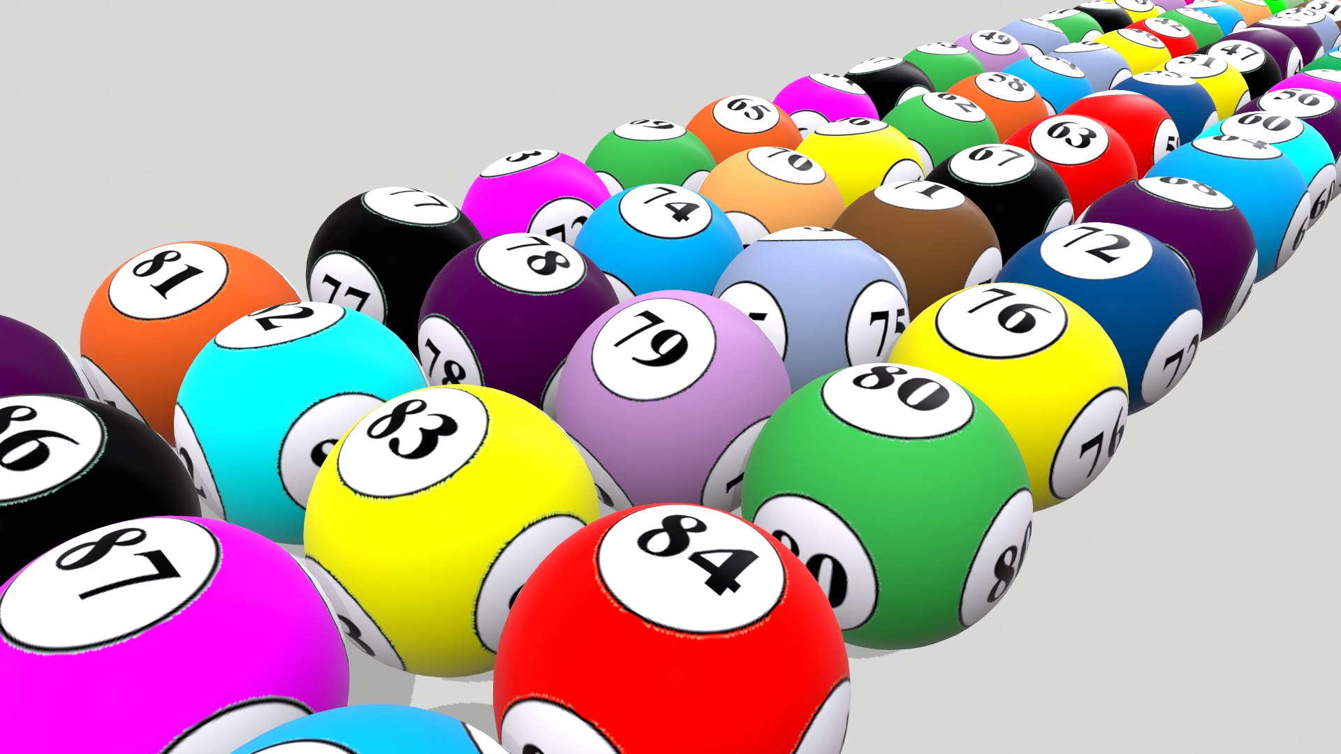 3D Lottery Balls model - TurboSquid 2092285